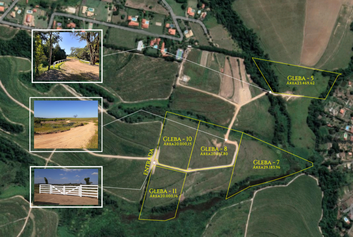 Glebas de *20mil metros – Área verde com estrada de terra compactada - Prime Machado Imobiliária